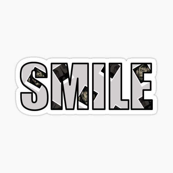 "Word Smile" Sticker for Sale by jhonica | Redbubble