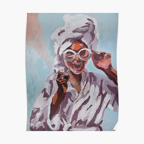 "Bathrobe Clout " Poster by sarahspencee | Redbubble