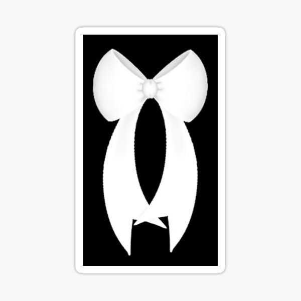 "White Bow" Sticker by CherokeeGal1975 | Redbubble