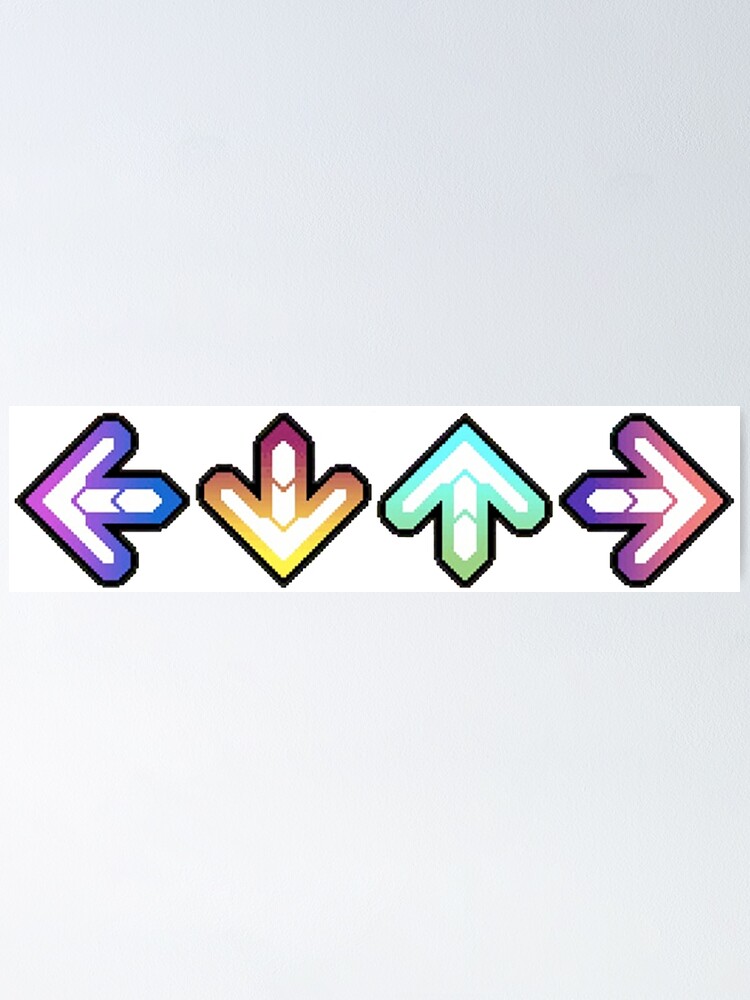 "DDR ARROWS" Poster for Sale by Danknesshazard | Redbubble