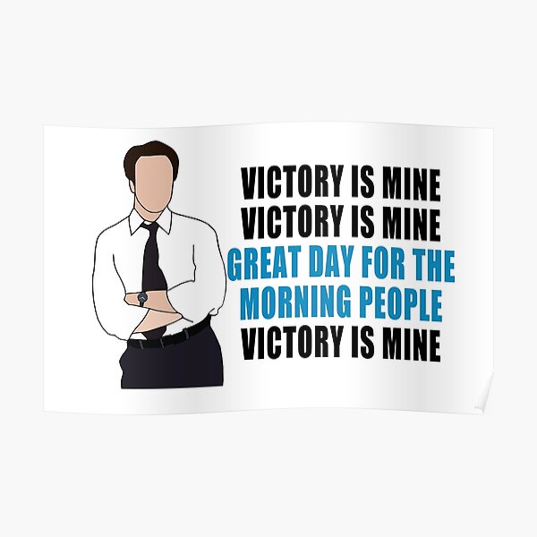 "victory is mine" Poster for Sale by aluap106 | Redbubble