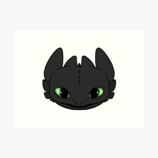 "HTTYD Nightfury Icon" Art Print for Sale by skylar-oneil | Redbubble