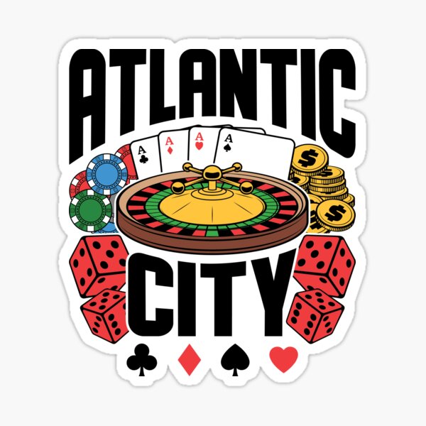 "Atlantic City " Sticker for Sale by jaygo | Redbubble