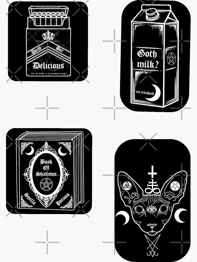 "Gothic sticker pack" Sticker by kyliecarroll | Redbubble