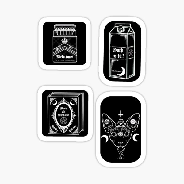 "Gothic sticker pack" Sticker by kyliecarroll | Redbubble