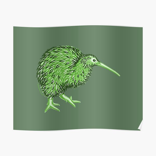 "Kiwi Key Lime Linocut Design" Poster by jessmann | Redbubble