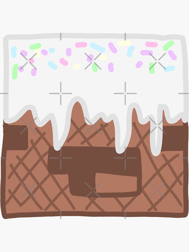 "Skeppy 2D Head Ice Cream" Sticker for Sale by OneThyFox | Redbubble