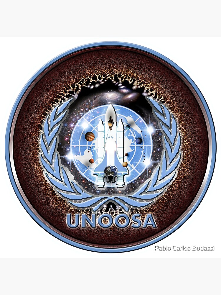 "UNOOSA Logo with the Universe!" Poster for Sale by pablocbudassi ...