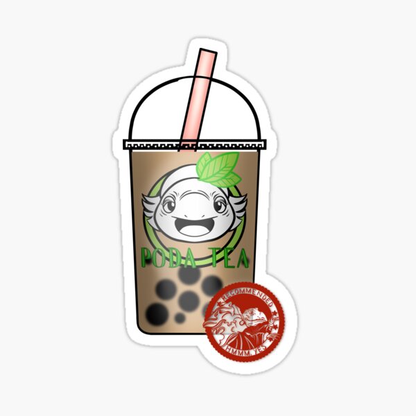 "Poda Tea - Podling Boba Bubble Tea from The Dark Crystal" Sticker for ...