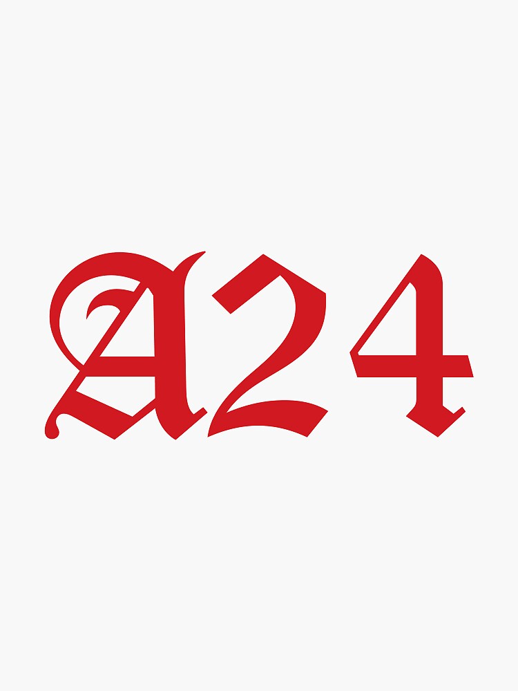 "A24 Logo with Lady Bird Poster Font" Sticker for Sale by slythhumor ...