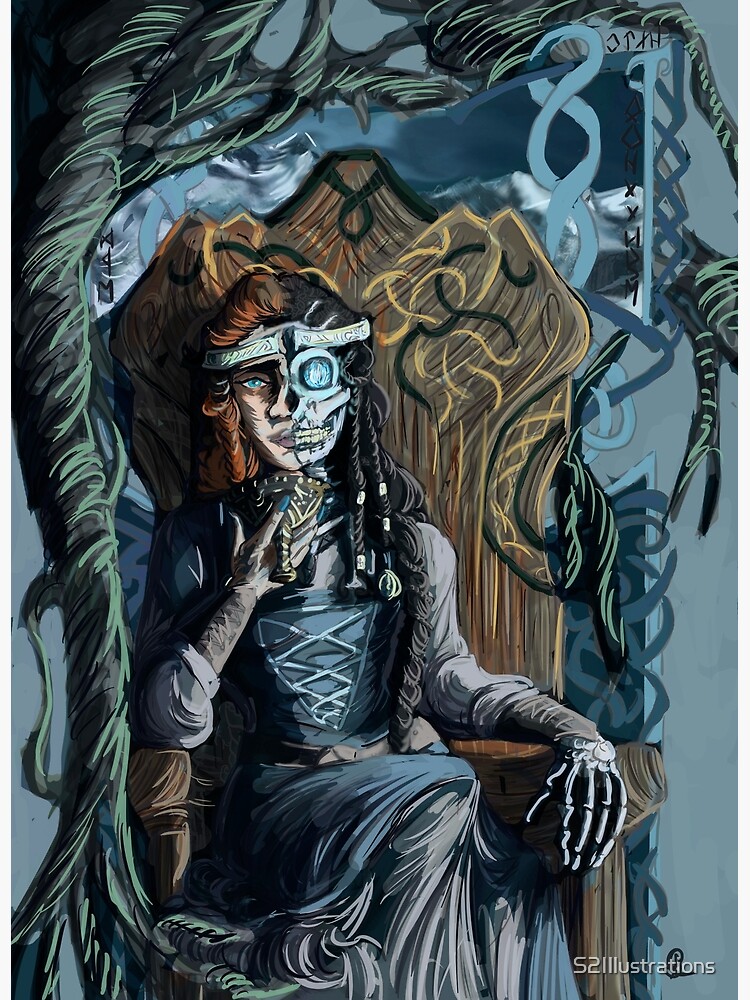 "Hel, Goddess of Death" Art Print for Sale by S2Illustrations | Redbubble