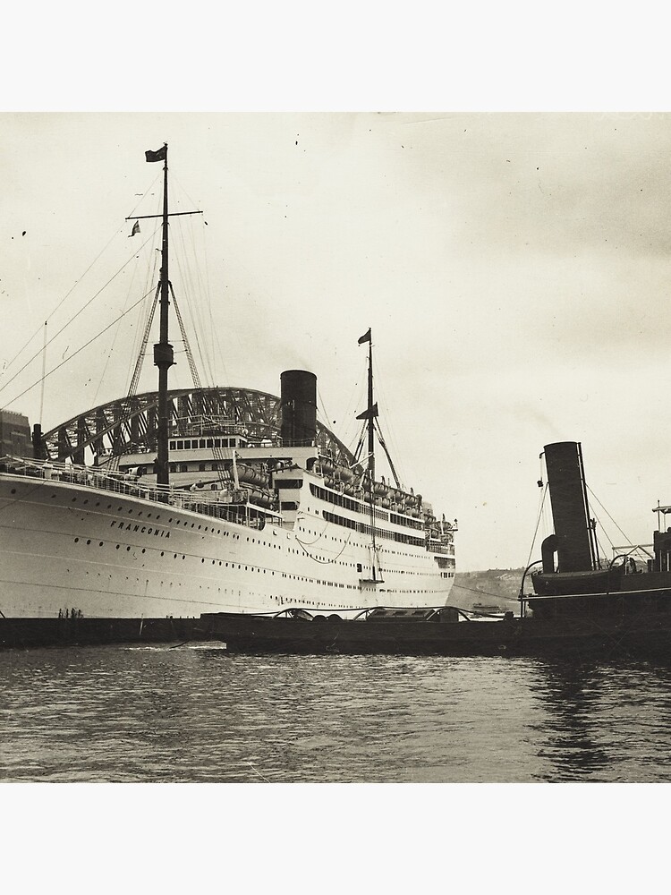 "Photograph depicting the passenger ship SS FRANCONIA" Acrylic Block by ...