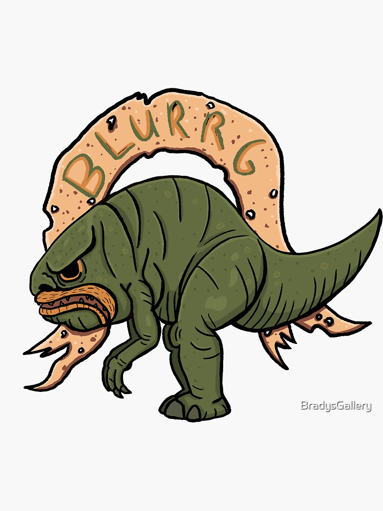 "BLURRG" Sticker for Sale by BradysGallery | Redbubble