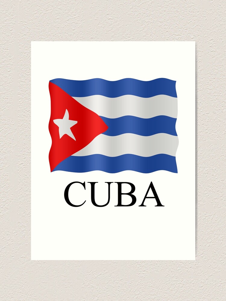 "Cuban flag" Art Print for Sale by stuwdamdorp | Redbubble