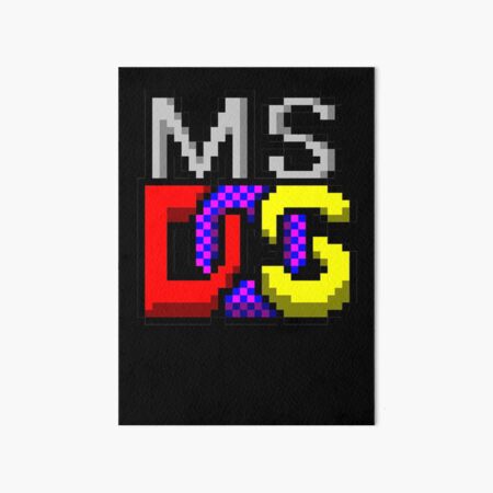 "MS-DOS Icon Retro Pixel Computer Symbol" Art Board Print by hangman3d ...