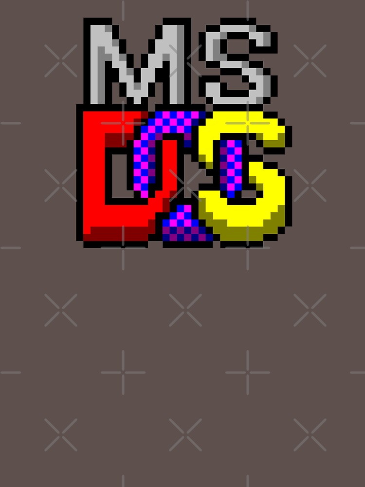 "MS-DOS Icon Retro Pixel Computer Symbol" T-shirt for Sale by hangman3d ...