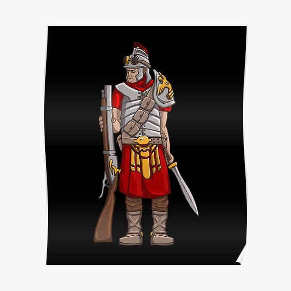 "Steampunk Sci-Fi Ancient Roman Legionary" Poster for Sale by Styrman ...
