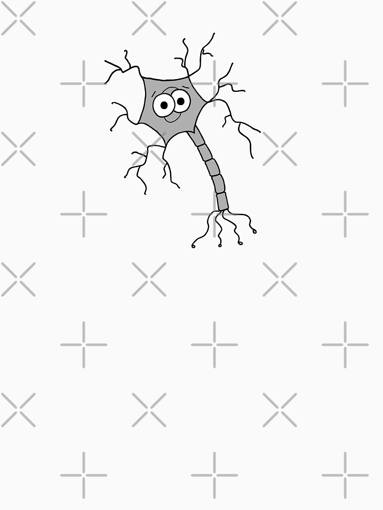 "Cute Neuron - on white" T-shirt by AdrienneBody | Redbubble
