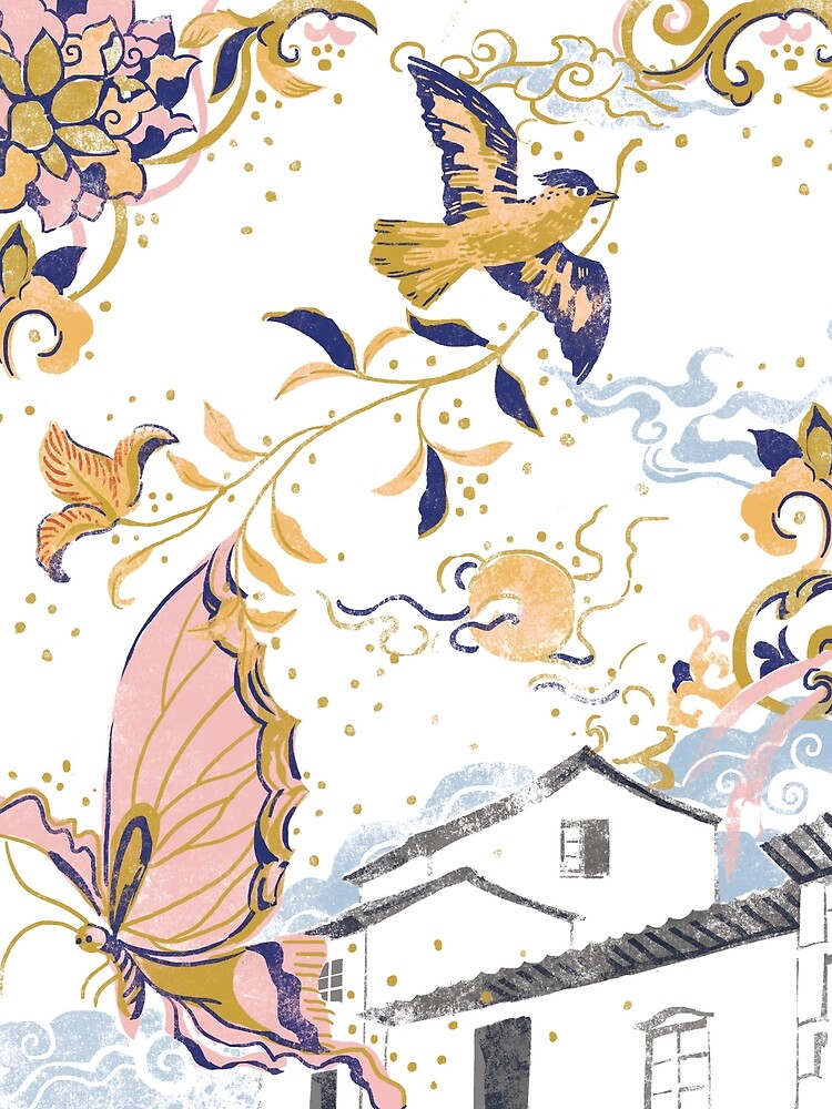 "Cloud brocade" T-shirt for Sale by qu-lan | Redbubble | chinese ...