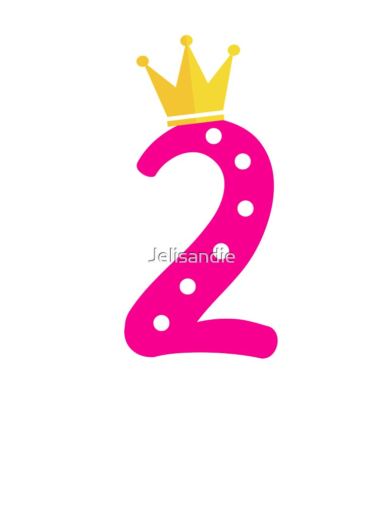 "Birthday Girl 2 Years old Crown Princess T-Shirt Gift Idea Second ...