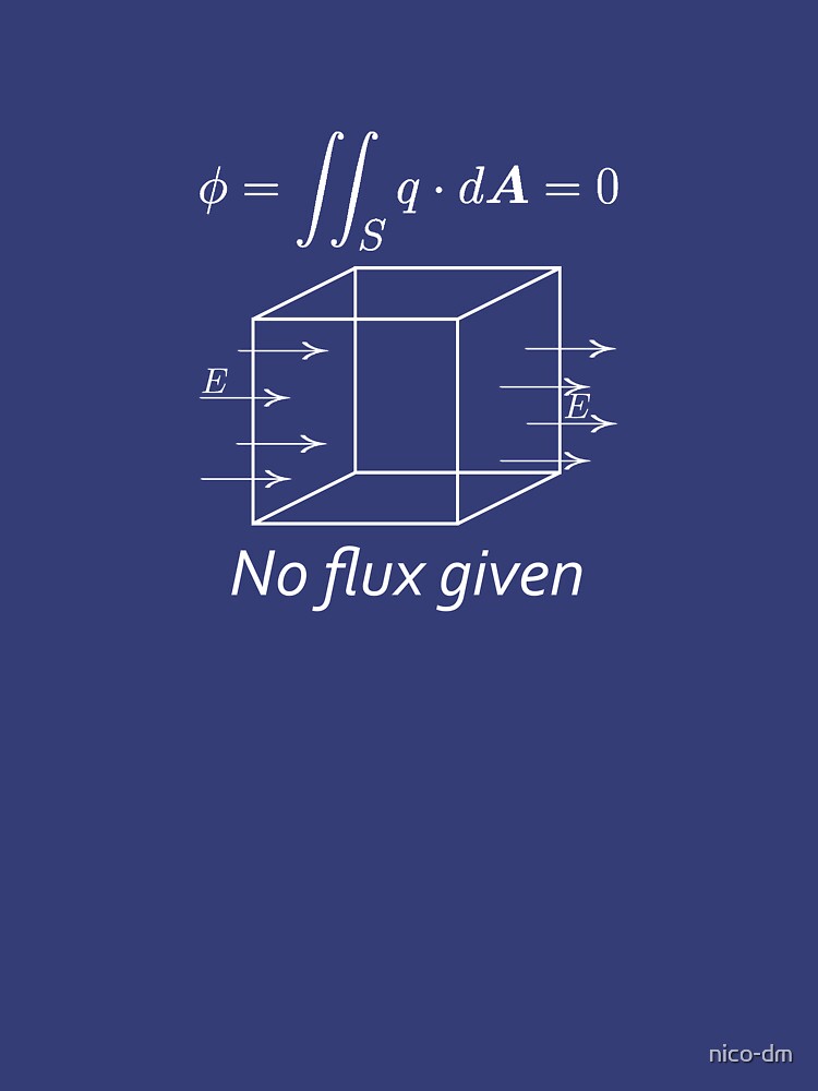 "No Flux Given" T-shirt for Sale by nico-dm | Redbubble | physics t-shirts
