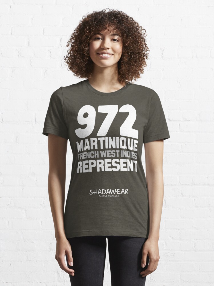 T-shirt « 972 Martinique, FWI. Représenter », par kaysha | Redbubble