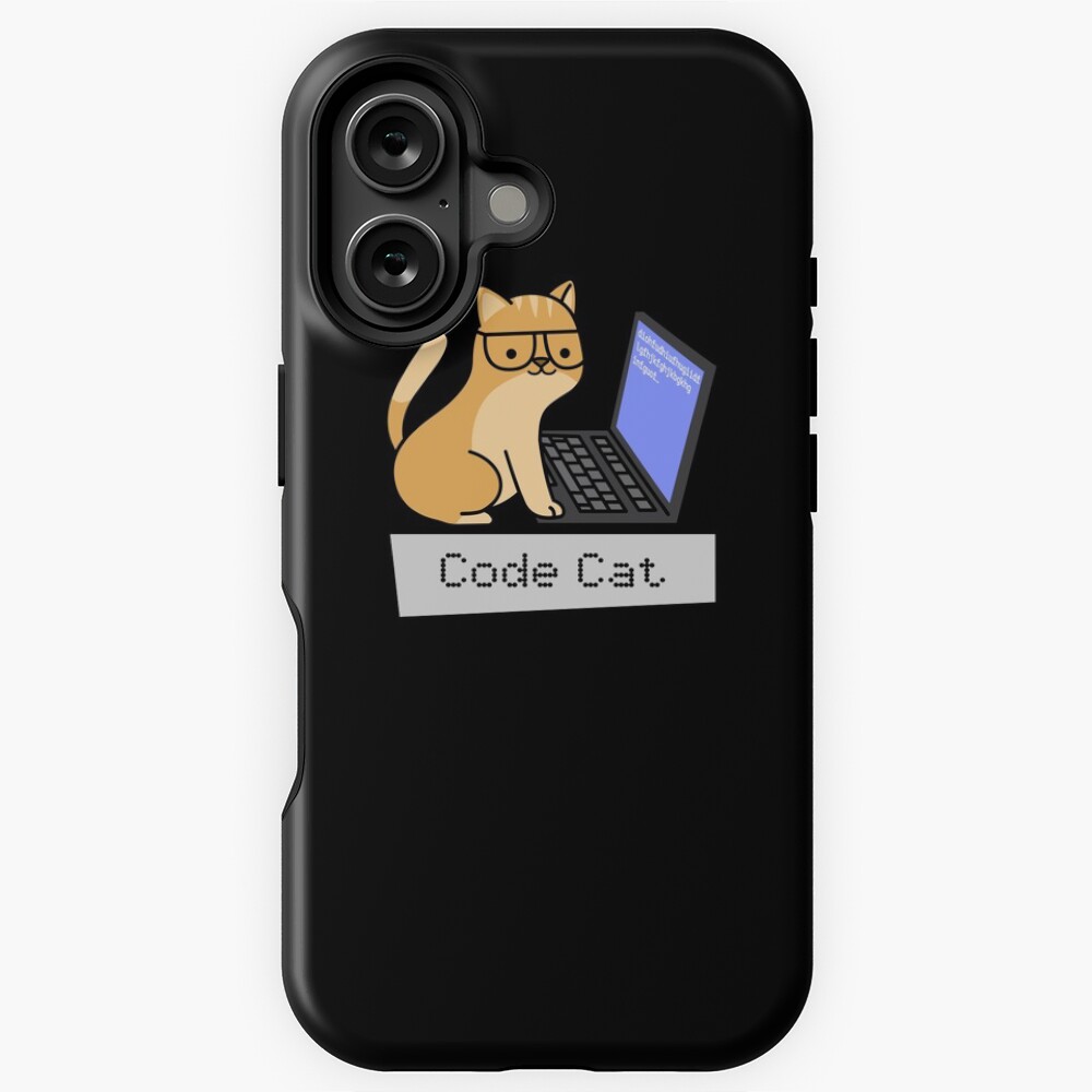 "Code Cat" Sticker for Sale by Jeremy Carlsten | Redbubble