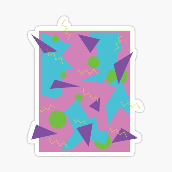 "90s Retro Fresh Prince Print" Sticker by BrainstormArt | Redbubble