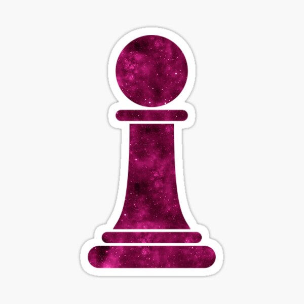 "Chess Pieces - Pawn (Color Inversion)" Sticker for Sale by Kamurata ...
