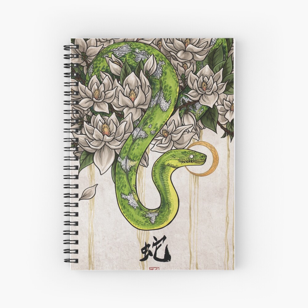 "Snake" Spiral Notebook for Sale by kiriska | Redbubble