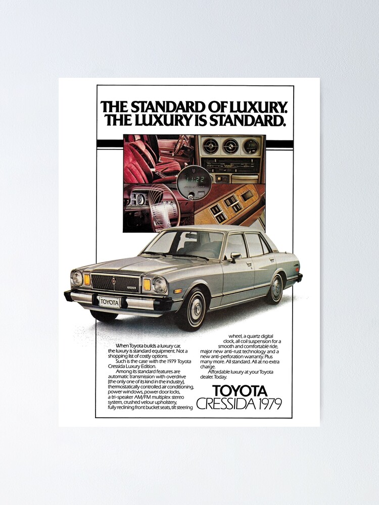 "TOYOTA CRESSIDA" Poster by ThrowbackM2 | Redbubble