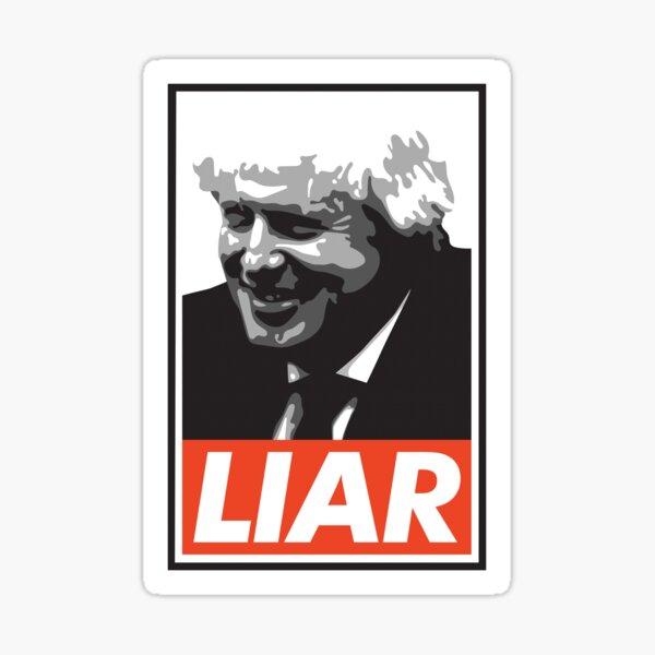 "Boris Liar" Sticker for Sale by WeeBirdDesign | Redbubble