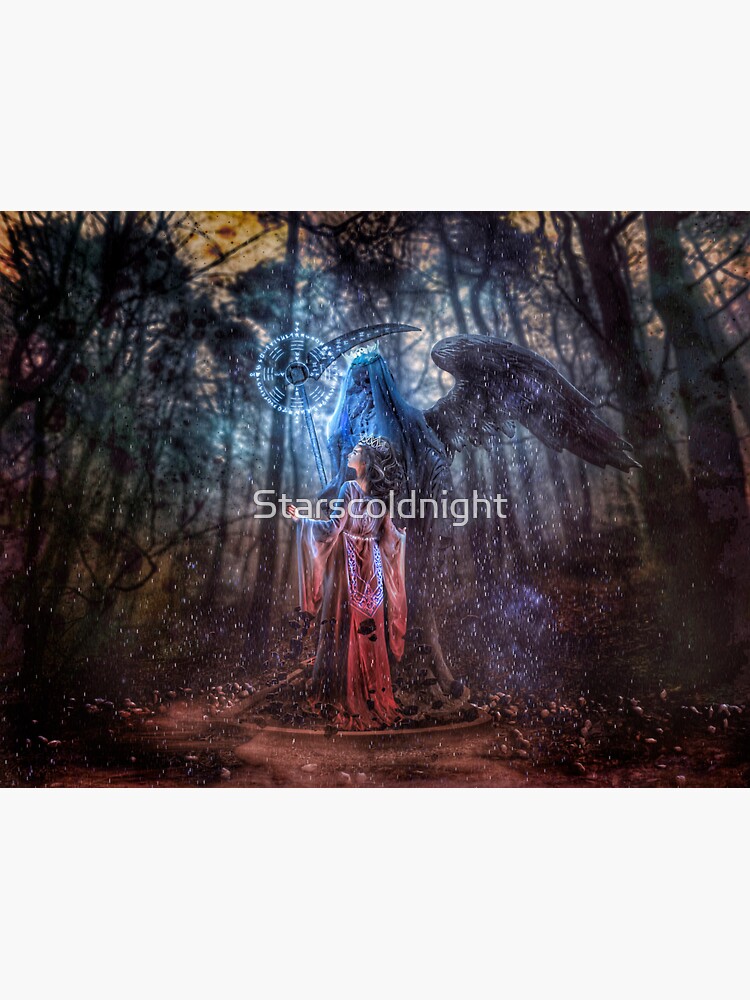 "Death Goddess" Sticker by Starscoldnight | Redbubble