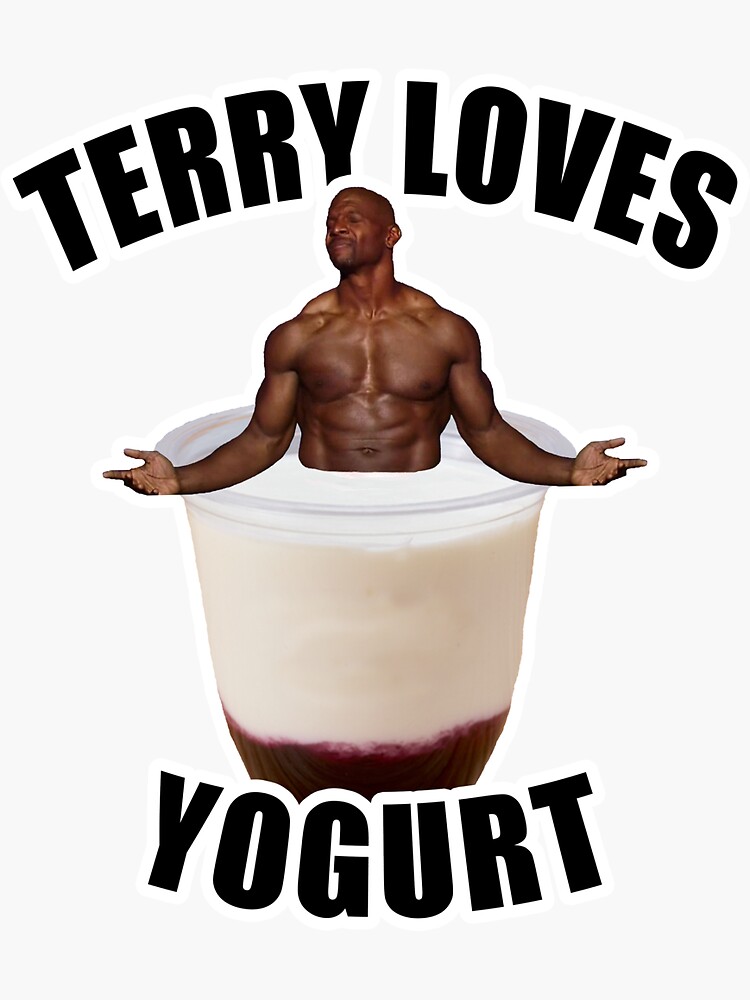 "Terry Loves Yogurt - Brooklyn Nine Nine" Sticker by RafikCreations ...