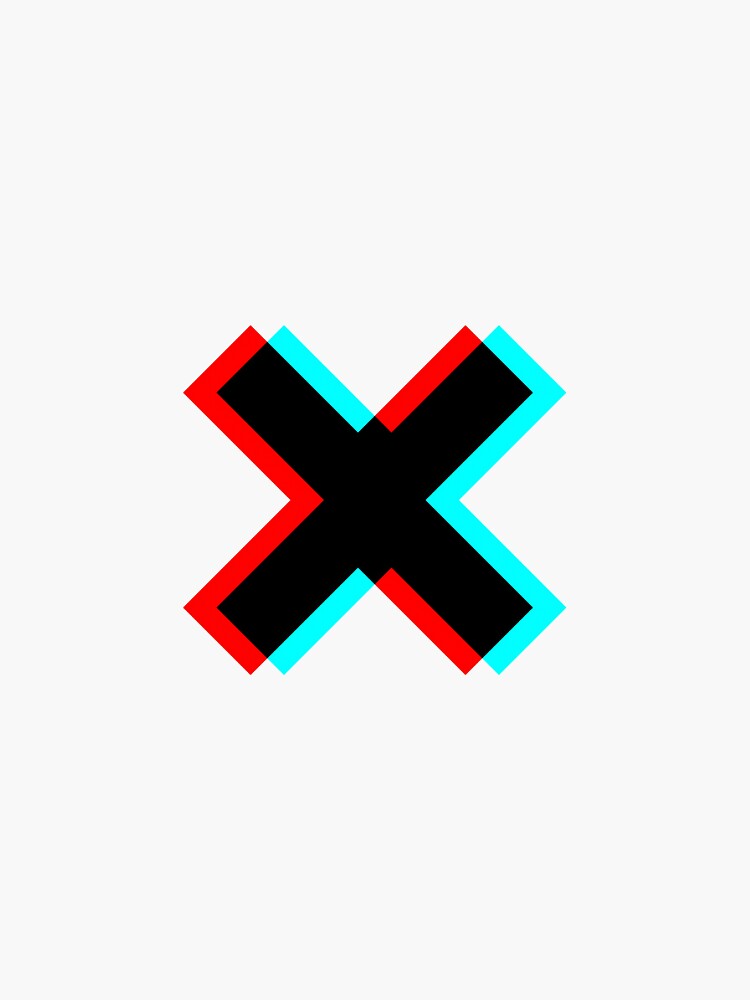 "Crossed Out" Sticker by KenzieGraceP | Redbubble