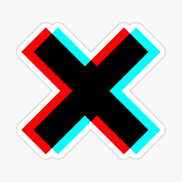 "Crossed Out" Sticker by KenzieGraceP | Redbubble