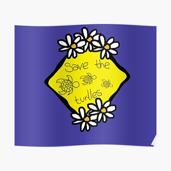 "Save the Turtles / VSCO Girl Starter Pack " Poster for Sale by ...