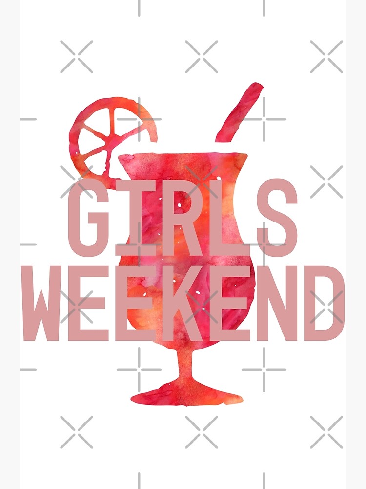 "Girls Weekend | Cocktails | Girls Trip" Postcard for Sale by ...