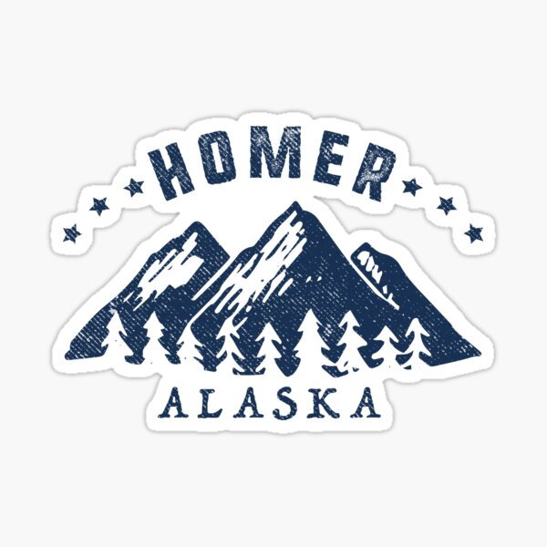 Homer Alaska Stickers | Redbubble