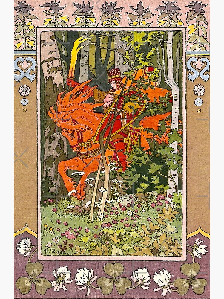 The Red Horseman - Vasilisa the Beautiful - Ivan Bilibin 1899 Premium ...