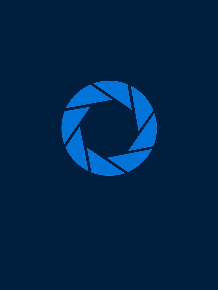 "Aperture Science Blue Logo Navy " T-shirt for Sale by HeroCC ...