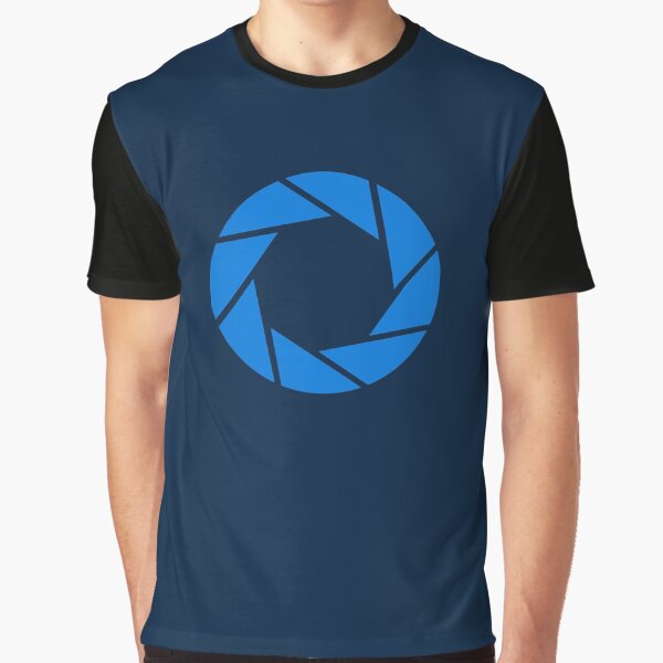 "Aperture Science Blue Logo Navy " T-shirt for Sale by HeroCC ...