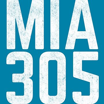"MIA 305" Sticker for Sale by Primotees | Redbubble