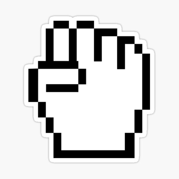 "Fist Cursor " Sticker by Locked-up | Redbubble