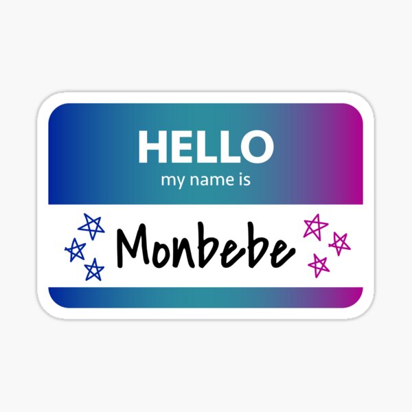 "Hello Monbebe" Sticker by bannet | Redbubble