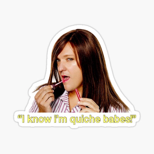 "quiche ja'mie" Sticker for Sale by beanie-s | Redbubble