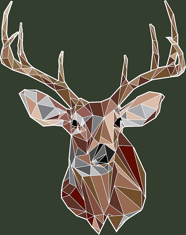 "Geometric Buck" by Sabrina Jensen | Redbubble