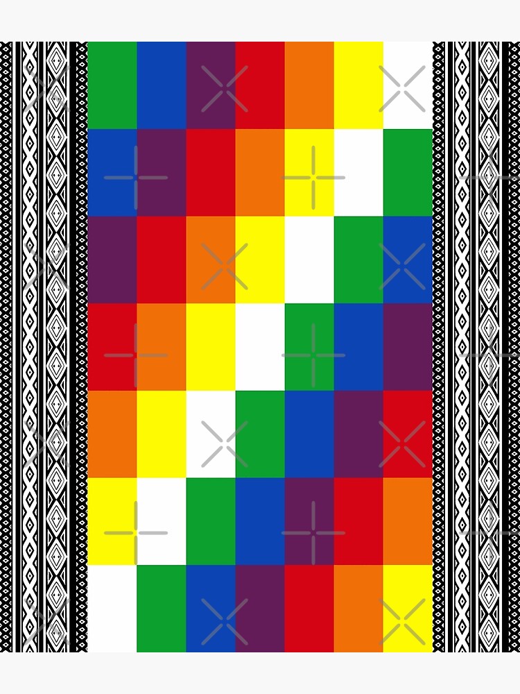 Póster con la obra «Wiphala Bandera Con Patrones» de tincho86tb | Redbubble