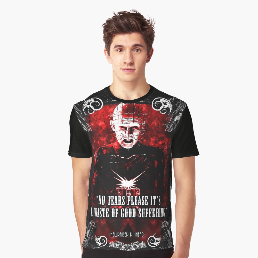 "Hellraiser Pinhead quote" T-shirt for Sale by SyanArt | Redbubble ...