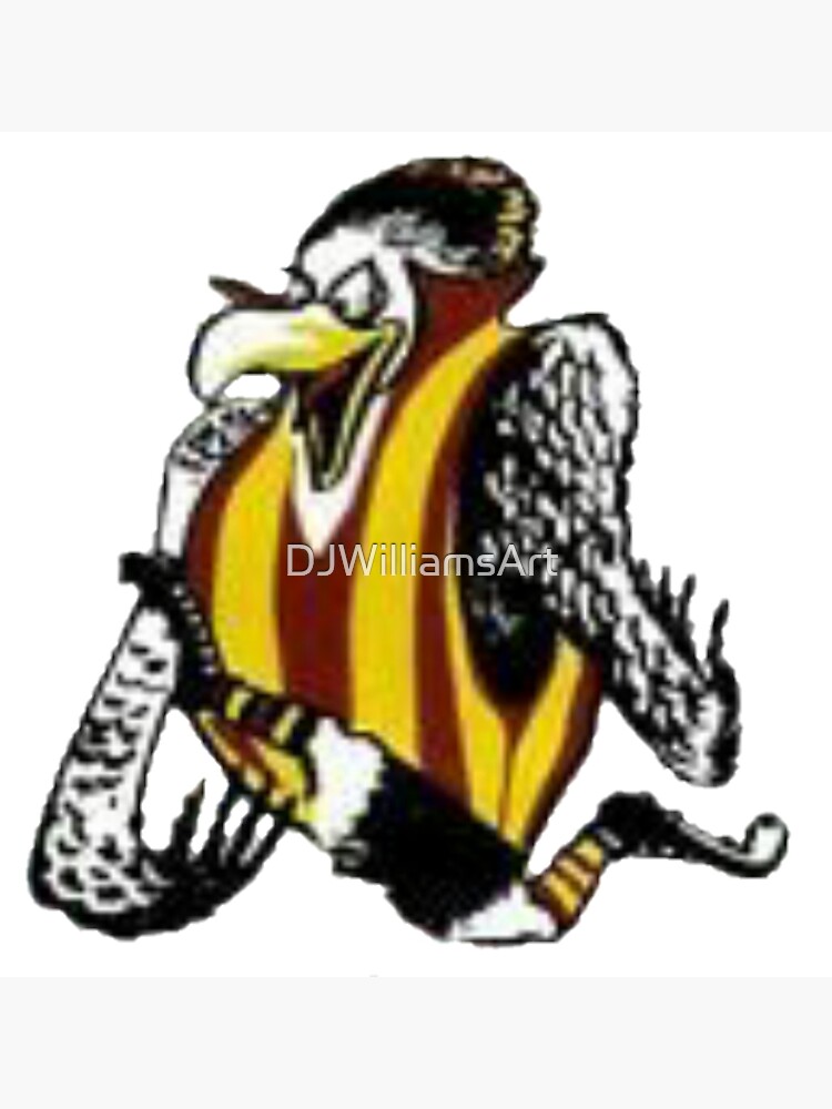 "Hawthorn Hawks Retro " Poster for Sale by DJWilliamsArt | Redbubble
